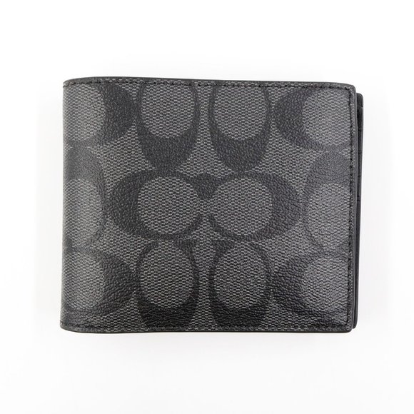 Coach | Accessories | Coach Compact Id Signature Pvc Wallet Fcm34 ...